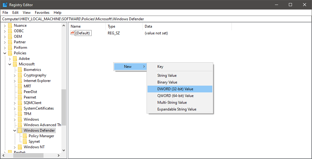 Turn Off Windows 10 Antivirus Protection in Windows Security - Windowstan
